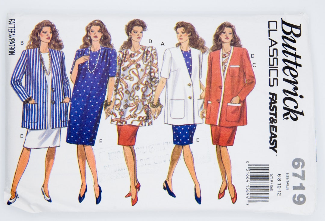Butterick Sewing Pattern 6719, Misses' Maternity Jacket, Dress, Top ...