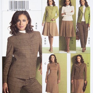 Vogue Sewing Pattern 8343, Misses' Jacket, Top, Dress, Skirt, Pants ...