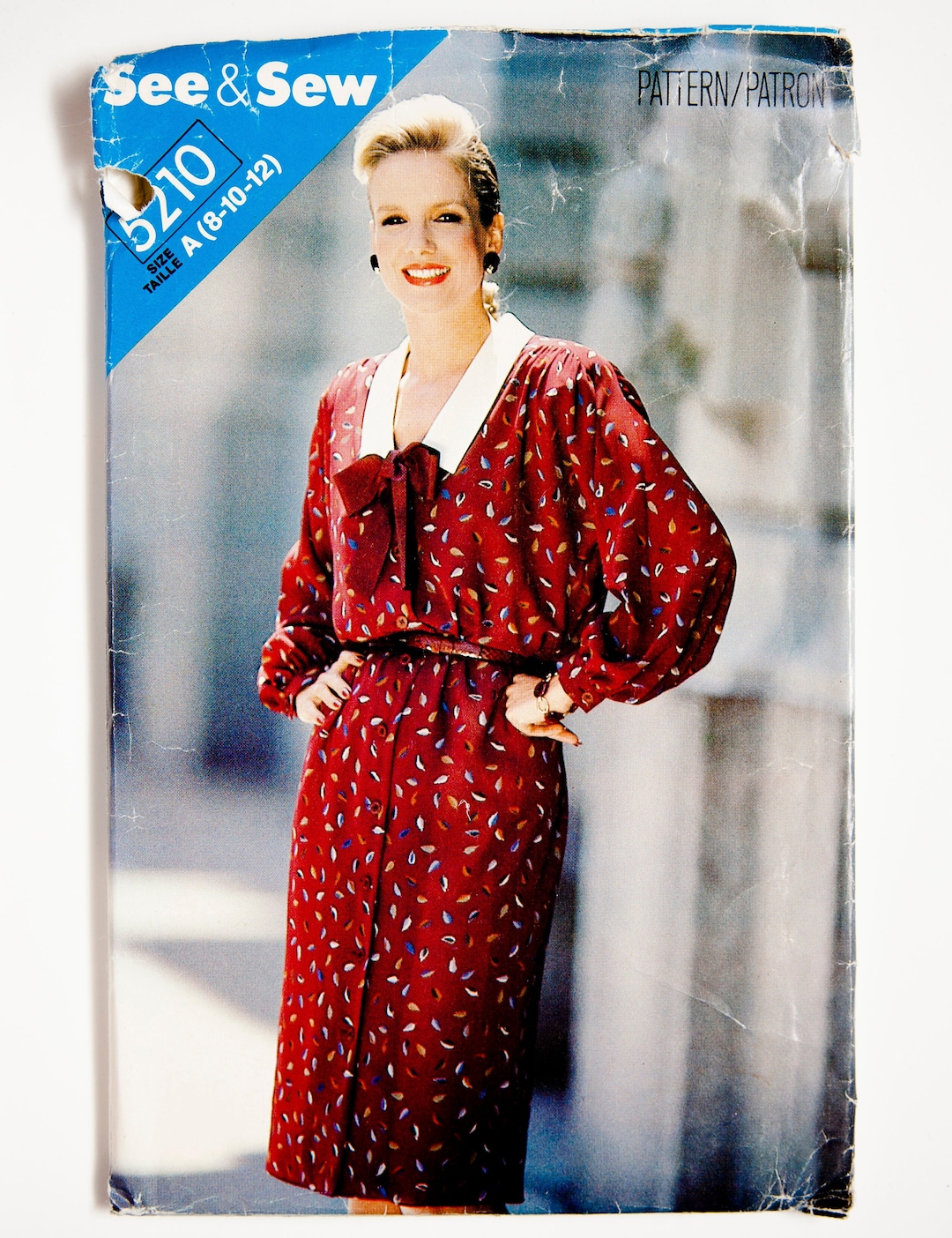 See & Sew Sewing Pattern 5210, Misses' Dress, Vintage Pattern, Size 8 ...