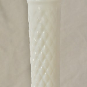 Vintage Hoosier Diamond Pattern Milk Glass Vase - Etsy