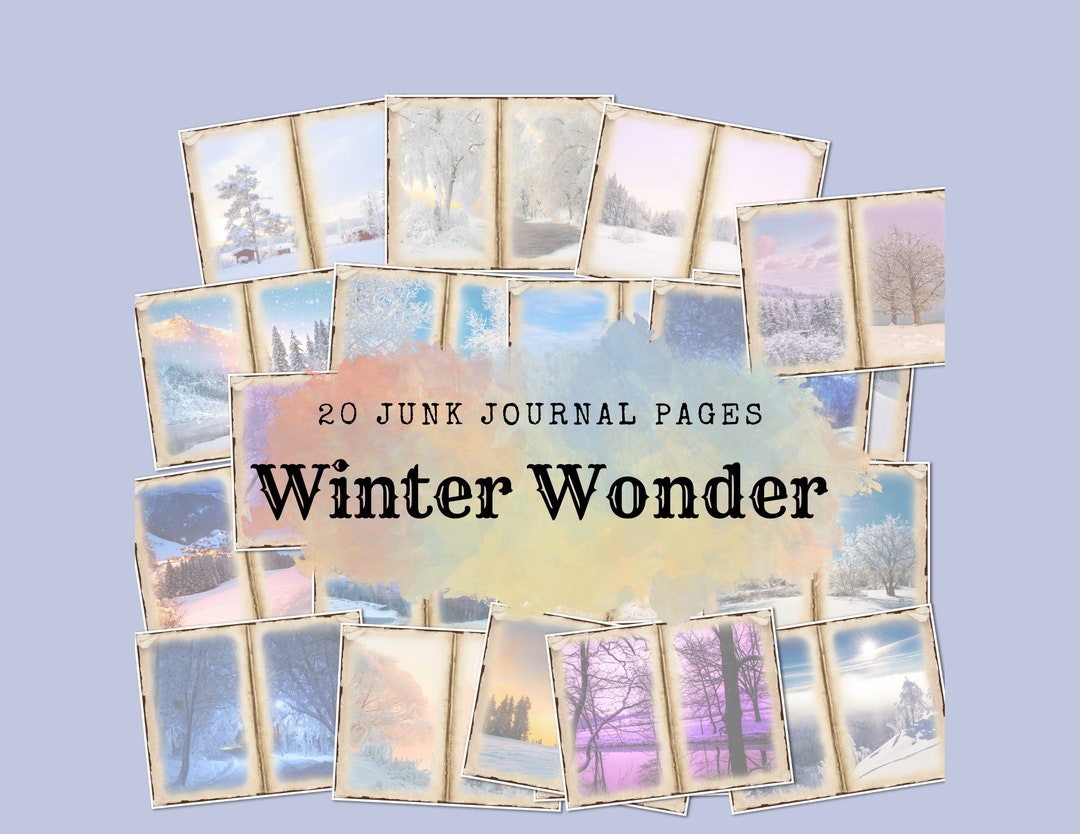 Winter Wonder Junk Journal Pages - Etsy