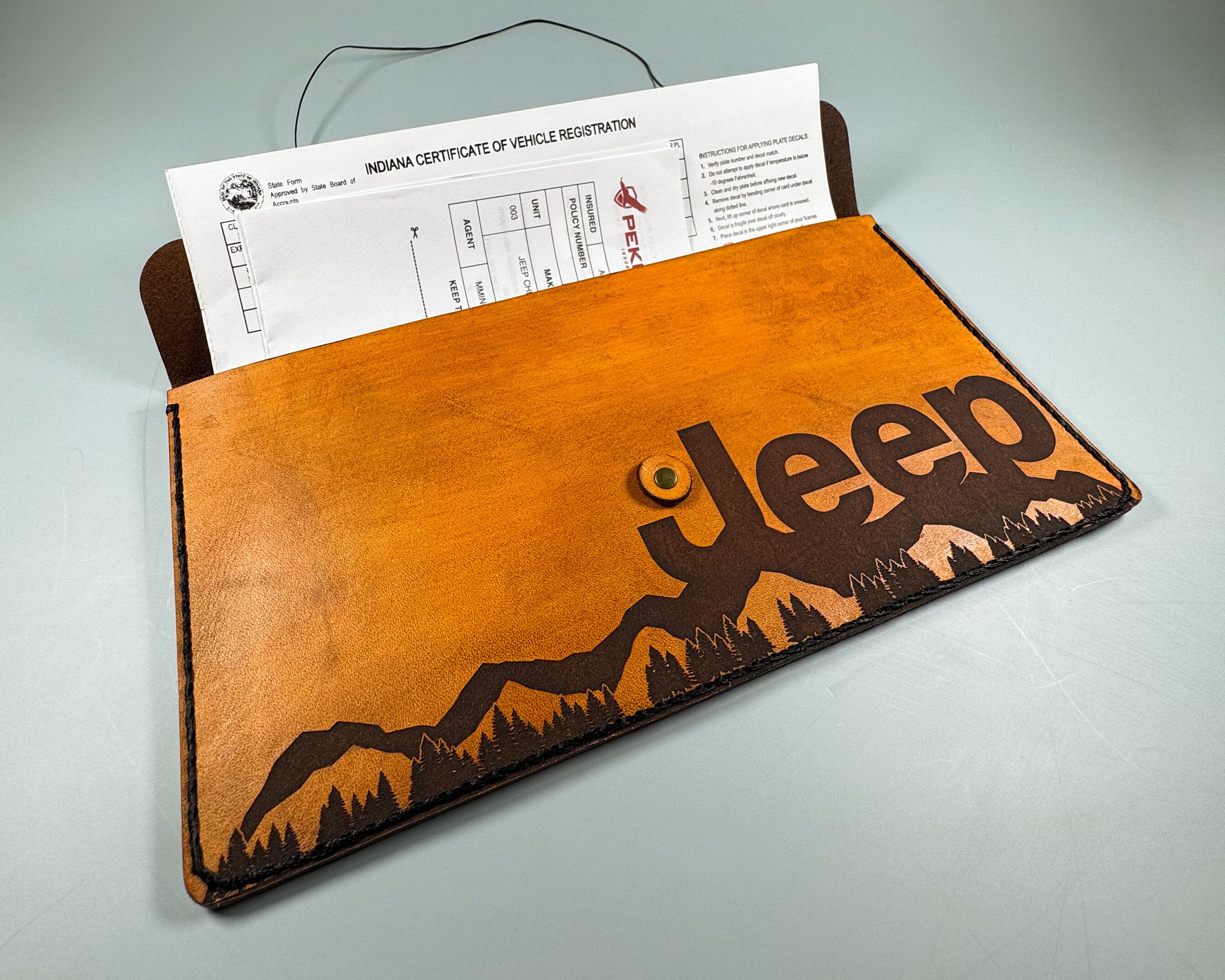 Custom Vehicle Registration Holder SVG AI Files for Laser Engraver - Etsy