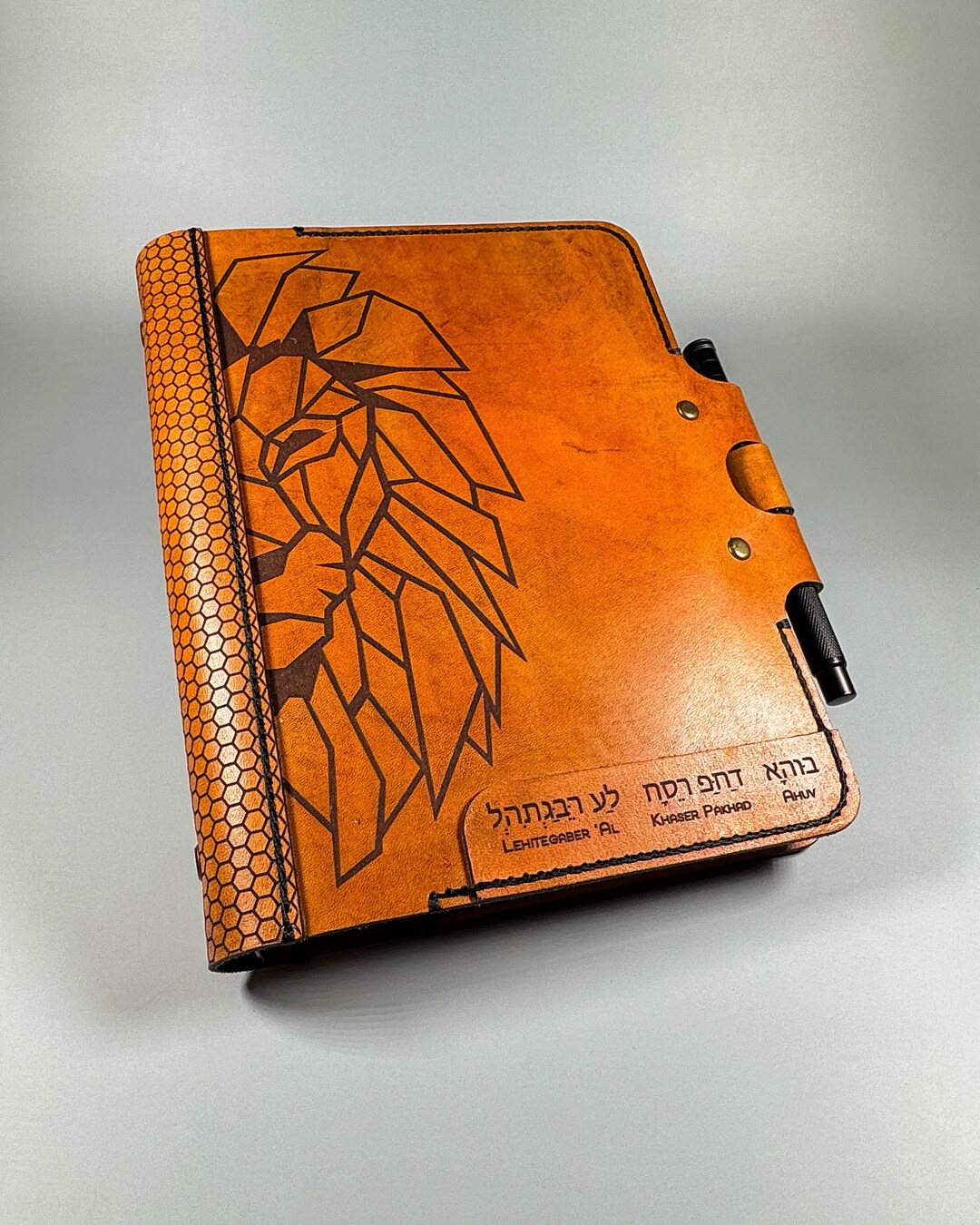A5 Leather Journal With Pockets Laser Engraving Pattern SVG AI - Etsy