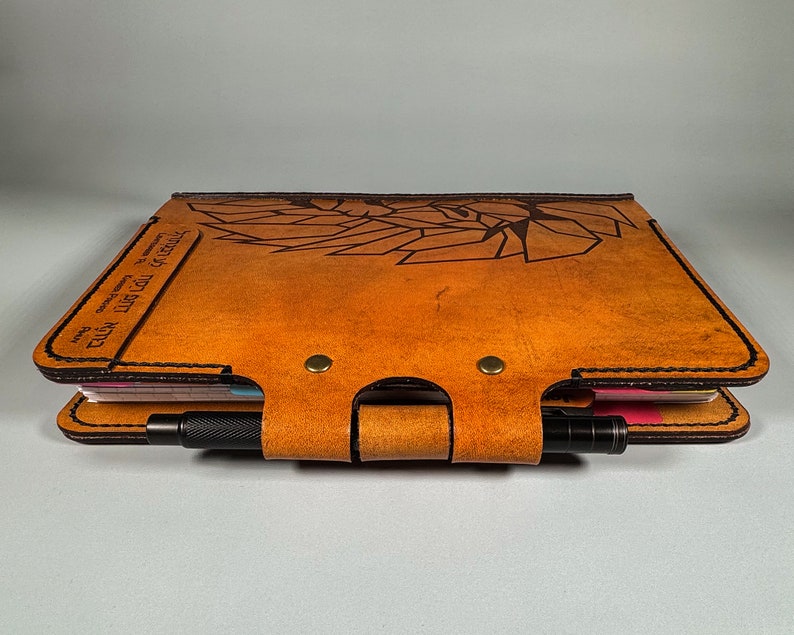A5 Leather Journal With Pockets Laser Engraving Pattern SVG AI - Etsy