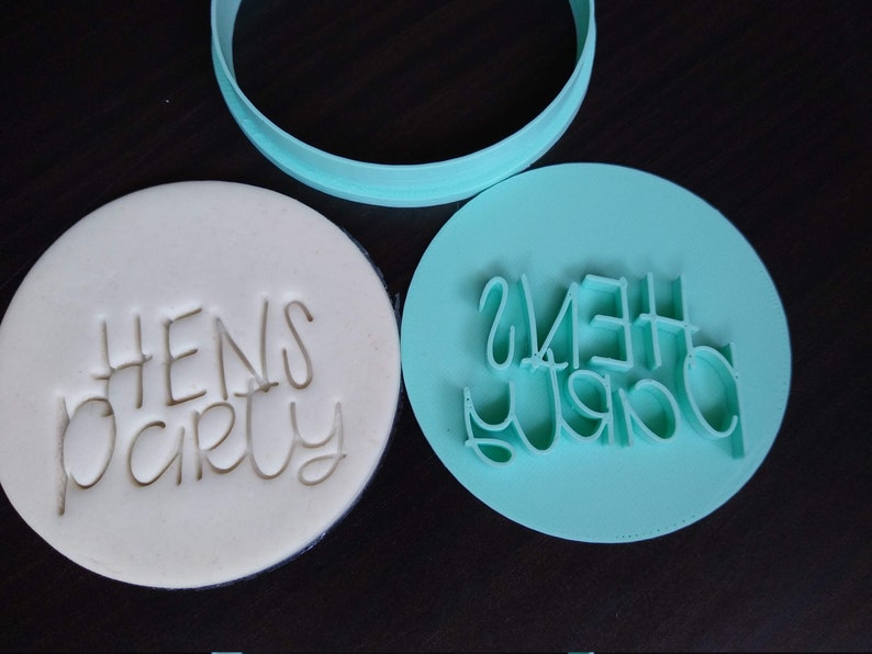 Hens Party Cookie Fondant Stamp & Cutters for Hens Bride Party | Etsy