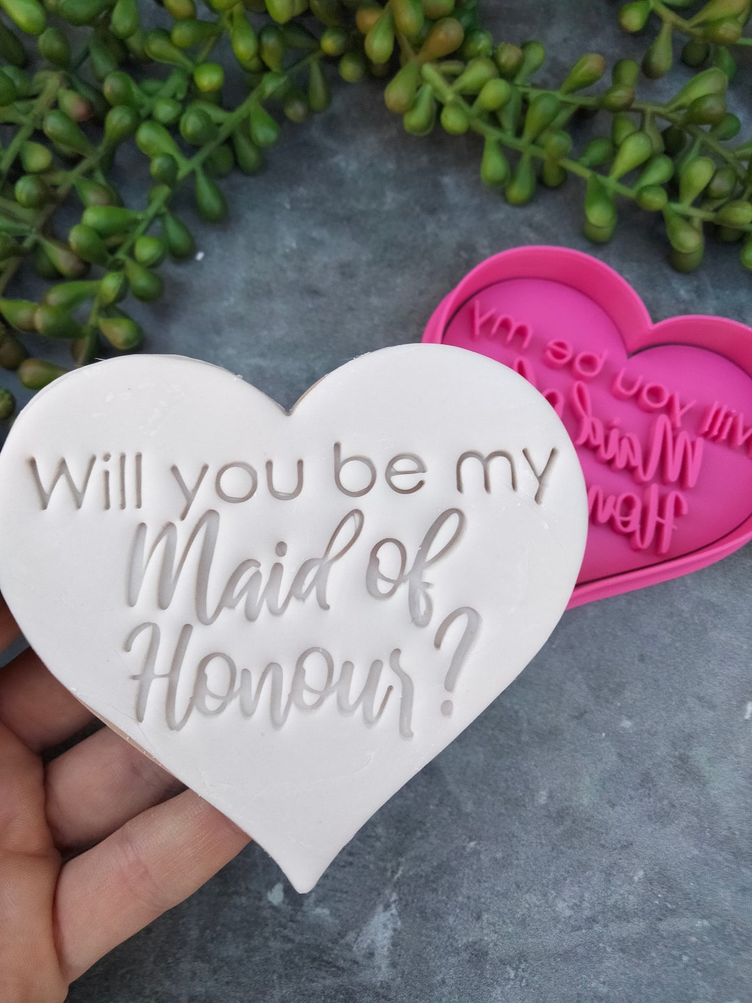 Will You Be My Maid of Honour? Cookie Cutter/ Fondant Stamp - Etsy