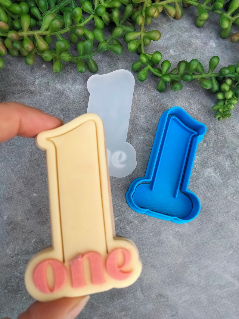 Lettered Number Raised Text With Number Shape Cookie Cutters - Etsy