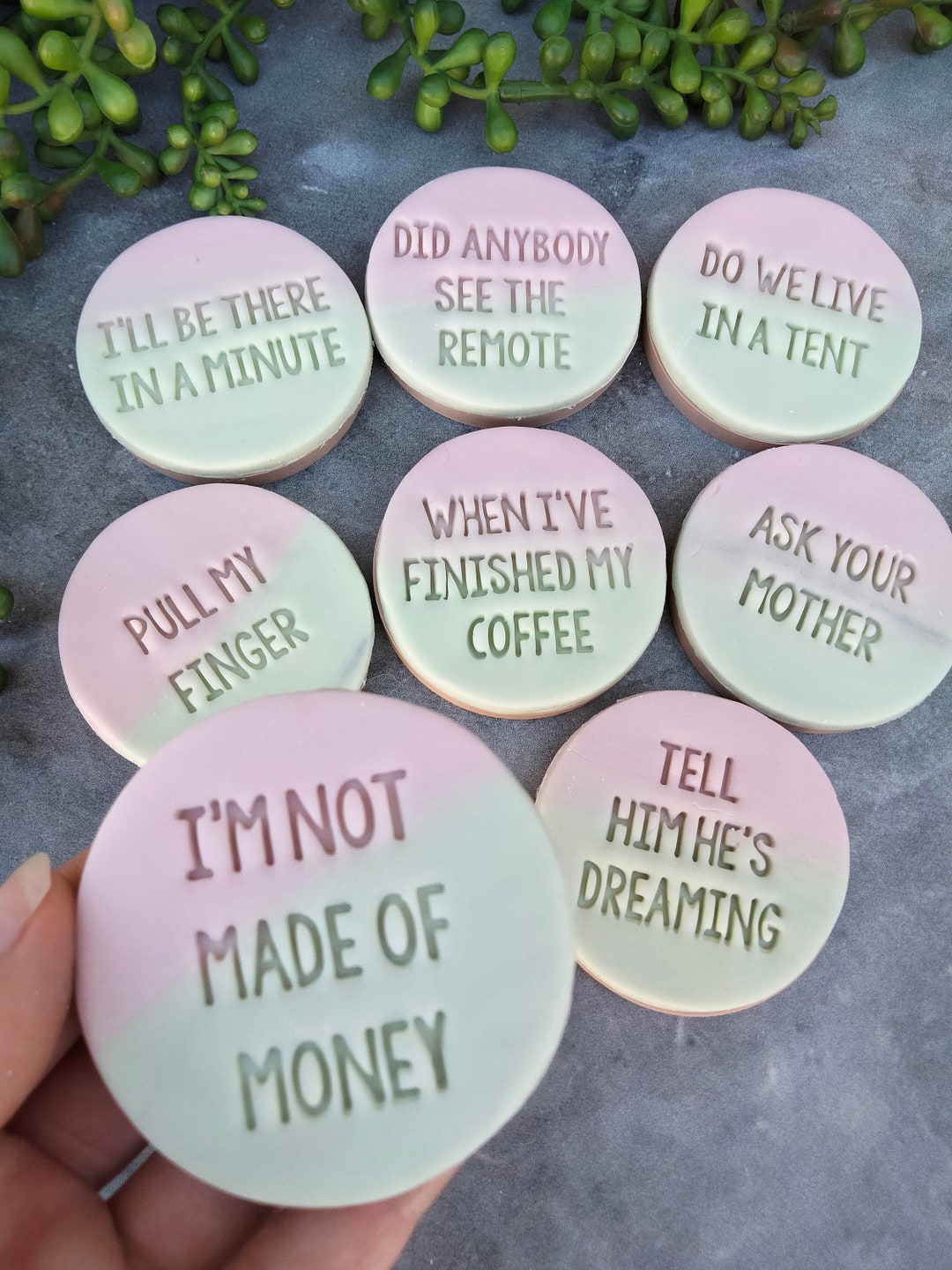 Classic Dad Sayings Cookie Text Embosser Stamps Set Fathers Day - Etsy