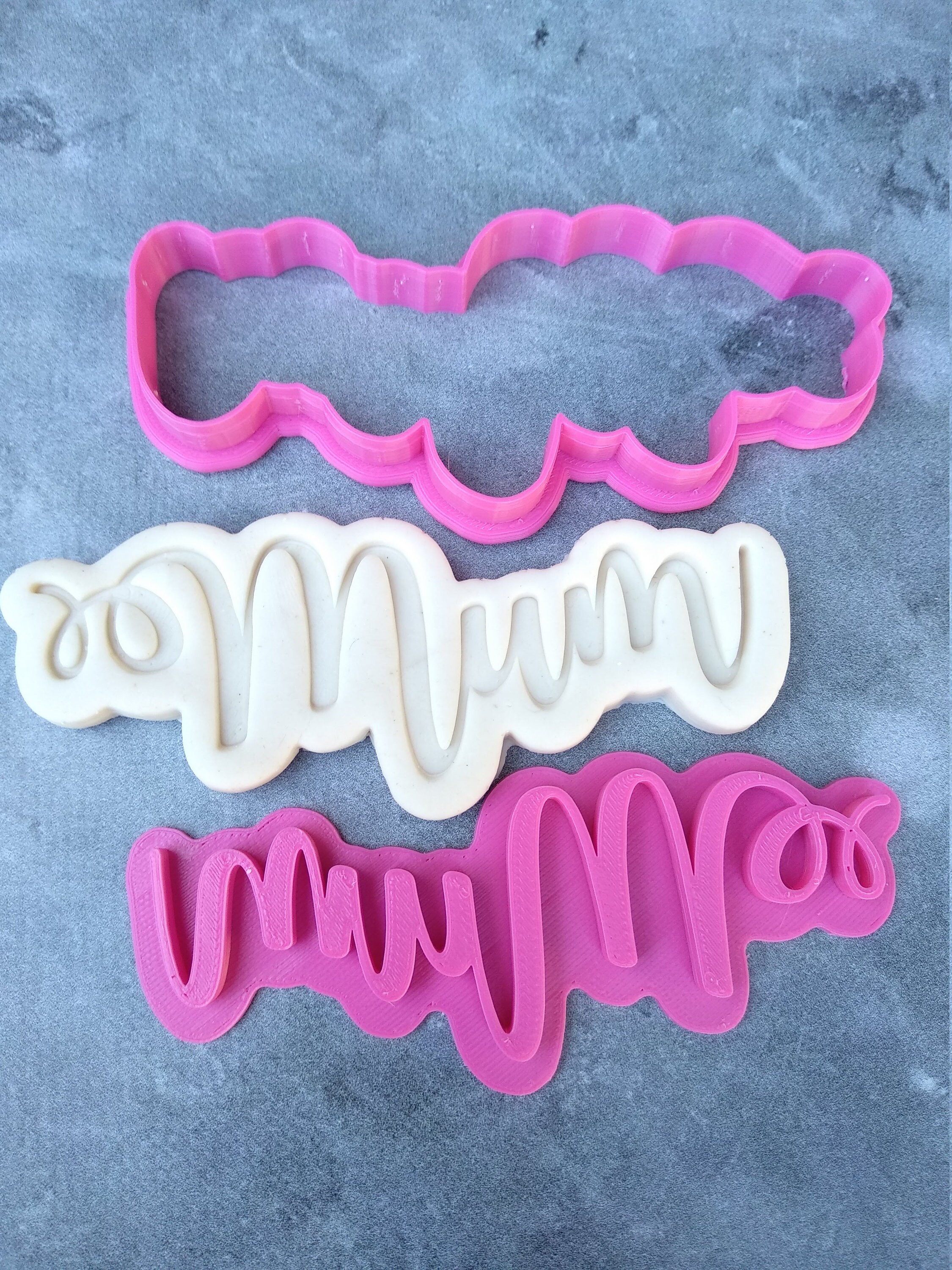 Mum Plaque Cookie Cutter and Fondant Stamp Embosser Mothers | Etsy