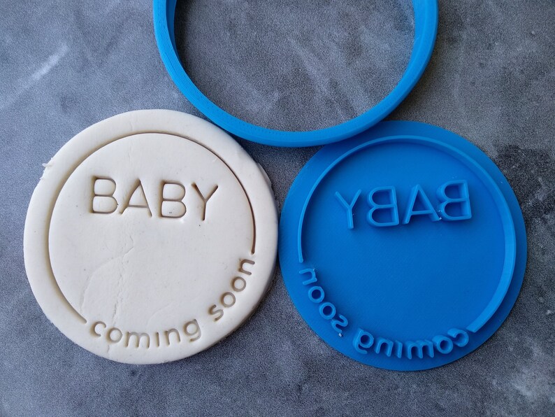 Baby coming Soon DIY Cookie Fondant Embosser Stamp | Etsy