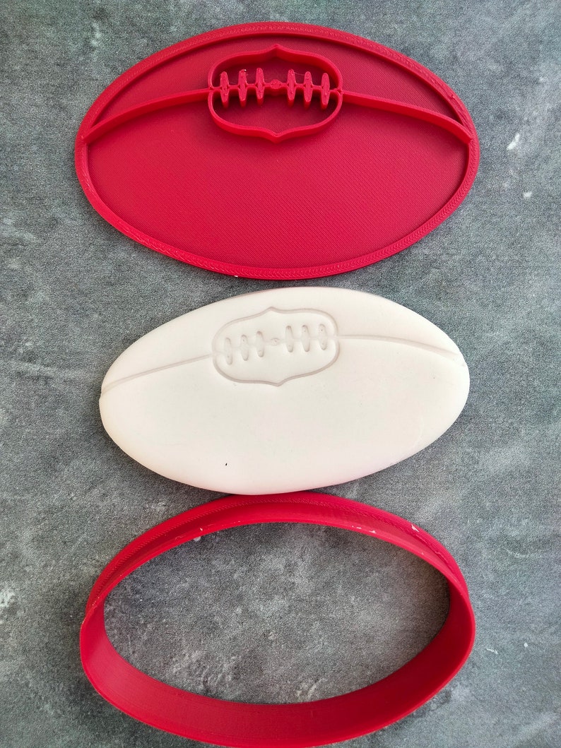AFL Footy Football Sherrin Cookie Cutter and Fondant Embosser - Etsy ...