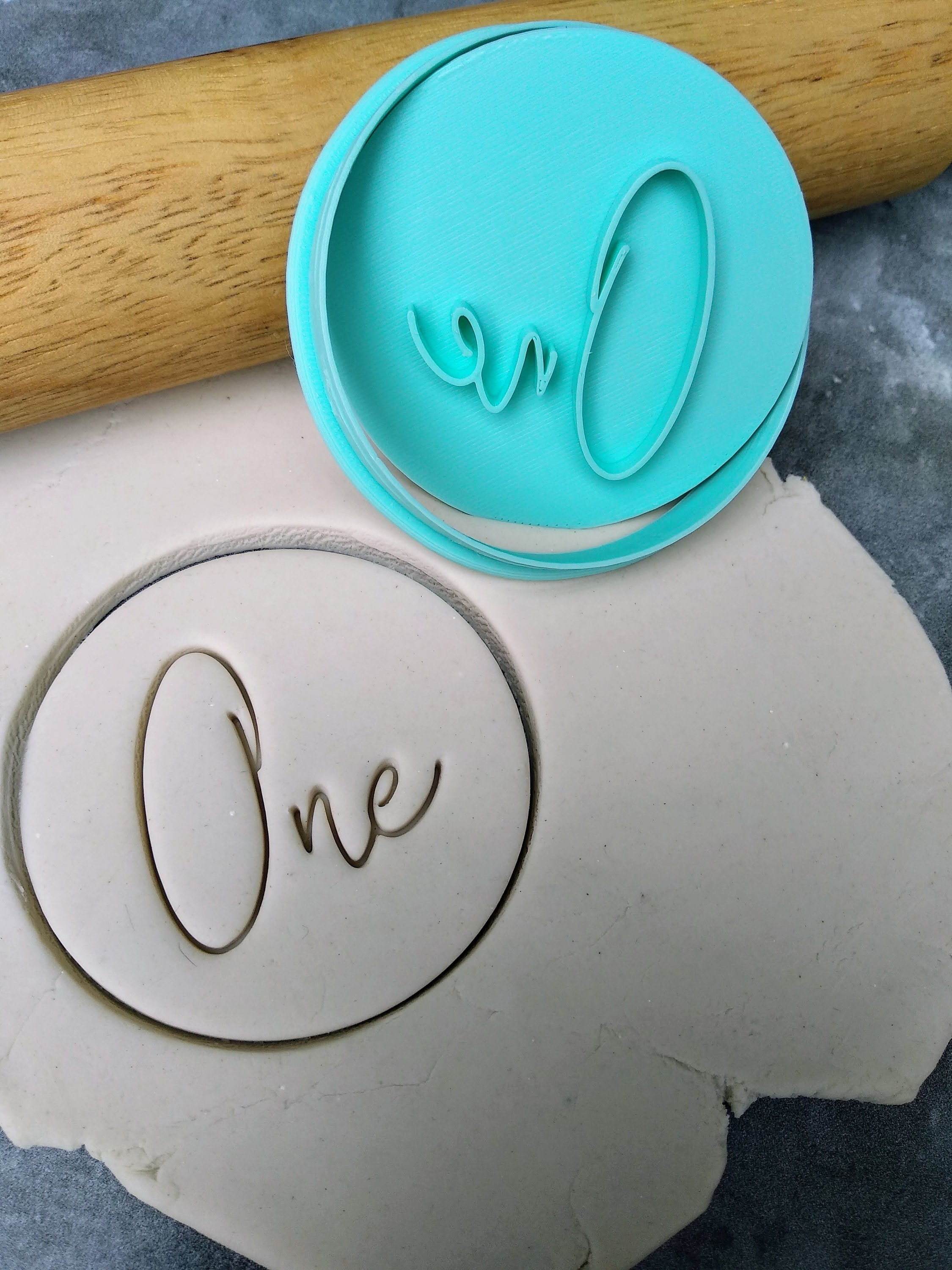 One 1st Birthday Cookie Fondant Stamp & Cutter - Etsy Australia