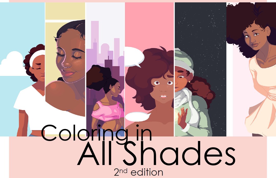 Coloring in All Shades 2 - Coloring Book - Etsy