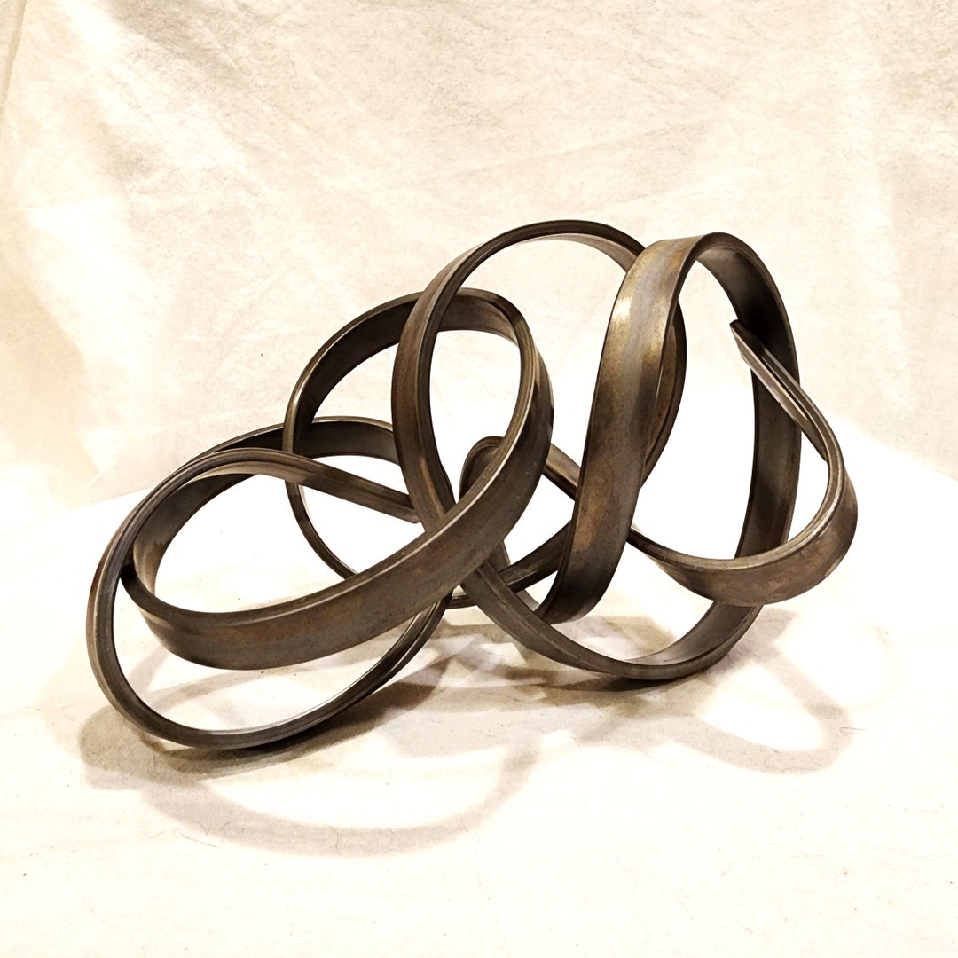 Steel Sculpture - Tangled Loop - Etsy