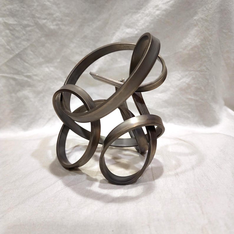 Steel Sculpture - Tangled Loops - Etsy