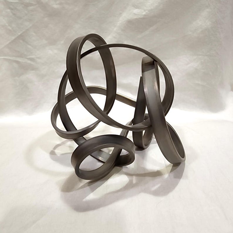 Steel Sculpture - Tangled Loops - Etsy