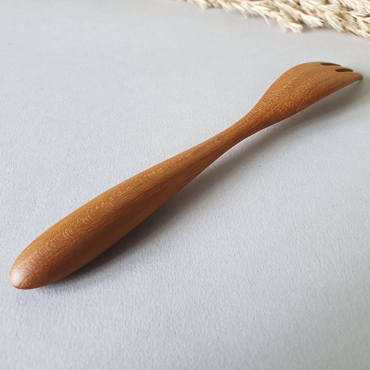 Teak Wood Handmade Fork Set Biodegradable Solid Wood - Etsy