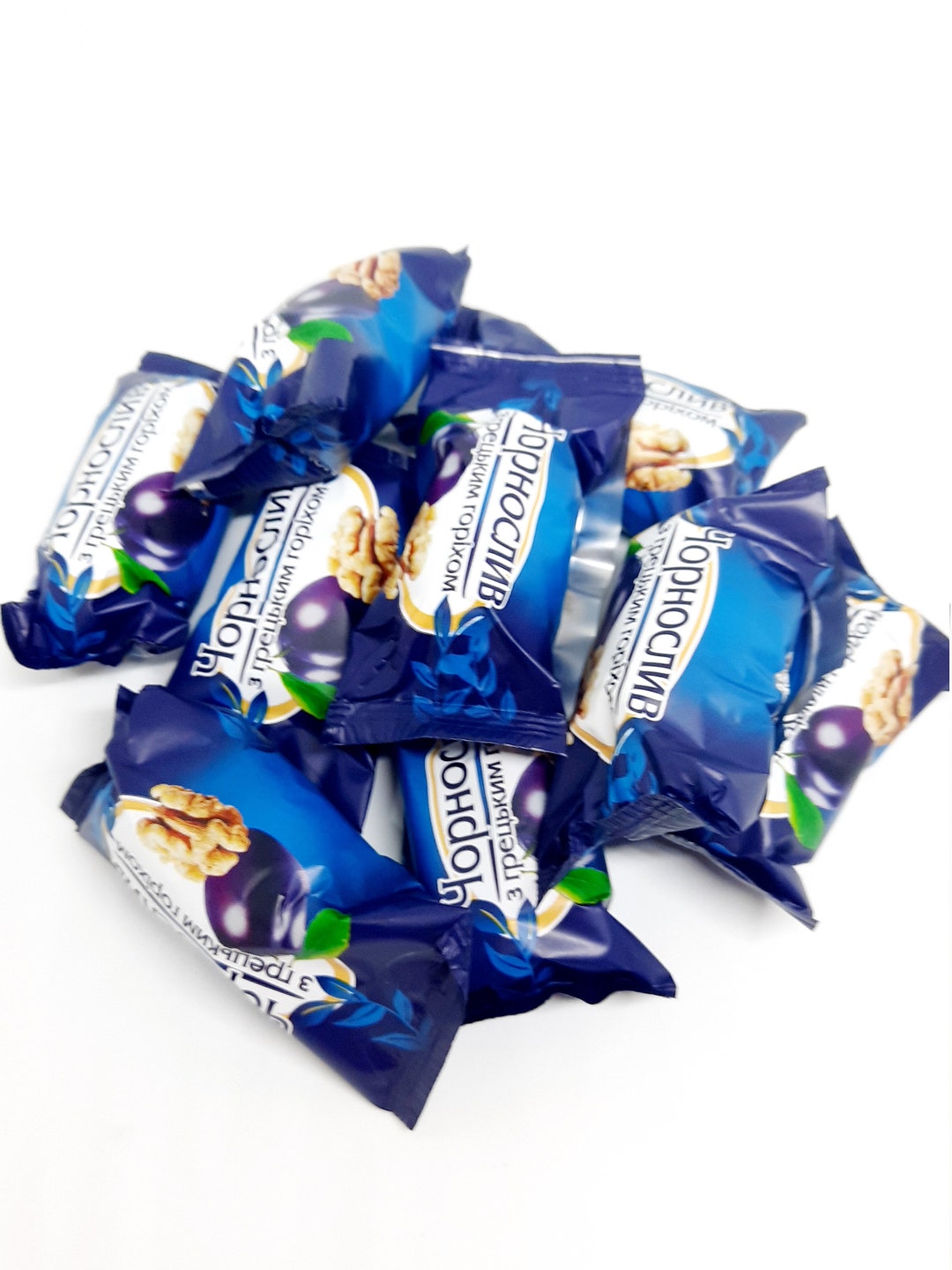 Chocolate Candy Prune in Dark Chocolate Glazed With Walnut GMO Free 4.4 ...