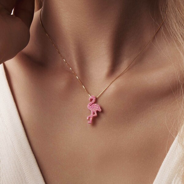 Flamingo Necklace - Etsy