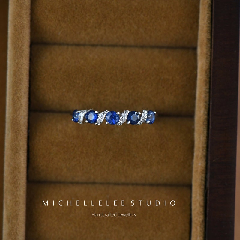 Sapphire Stack Ring - Etsy