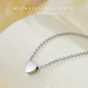 Stainless Steel Heart Pendant Necklace Gold Silver and Rose - Etsy ...