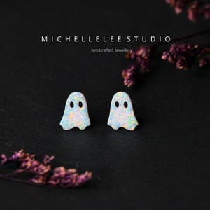 Ghost Opal Necklace, Fire Opal Specter Necklace, White and Black Opal ...