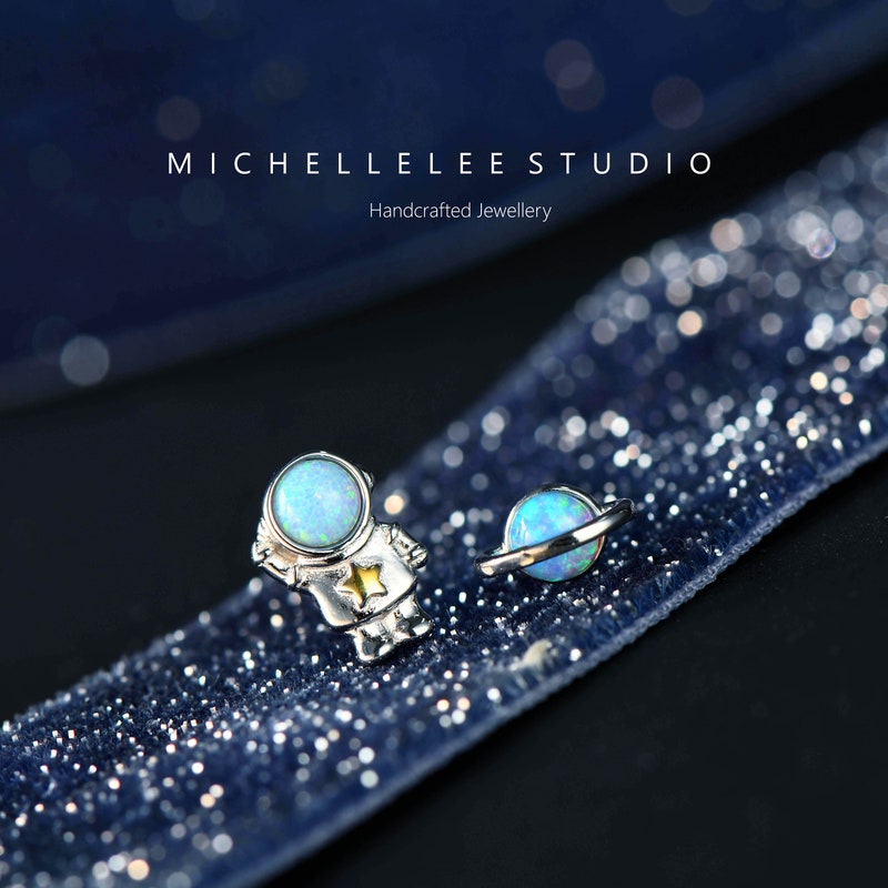 Astronaut Silver Ring - Etsy