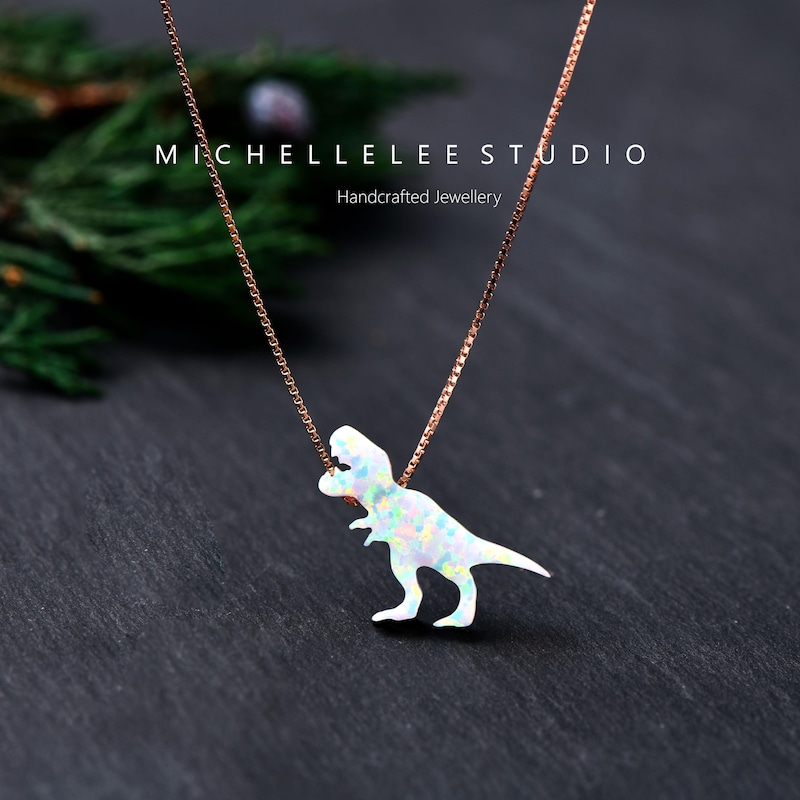 Dinosaur Necklace - Etsy