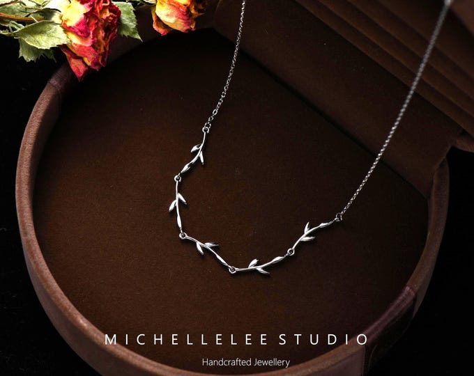 Silver Rowan Tree Necklace - Sterling Silver Rowan Tree Charm on a ...