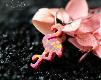 Pink Opal Necklace - Etsy