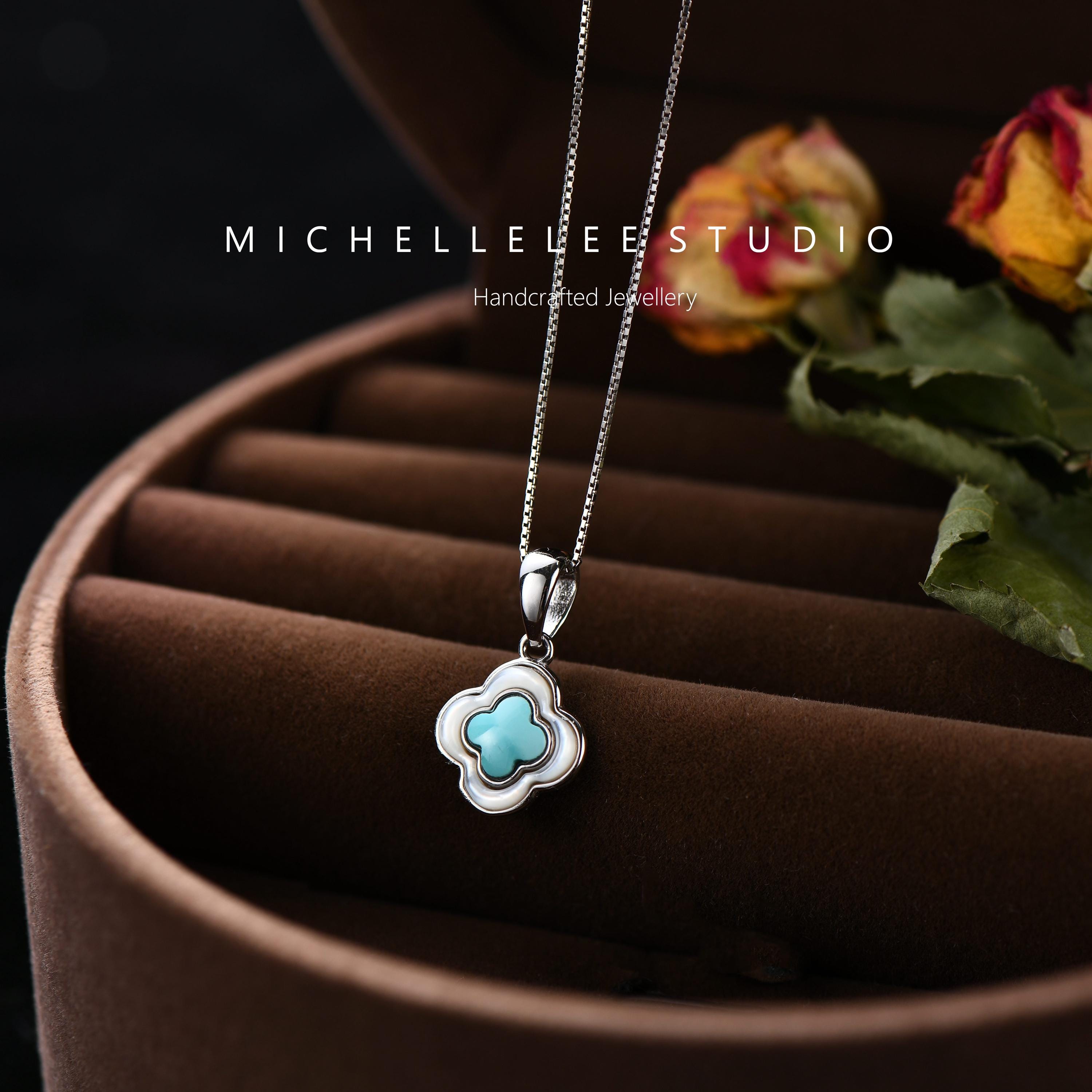 Turquoise Necklaces Genuine Sun Turquoise Jewelry Set For Women ...