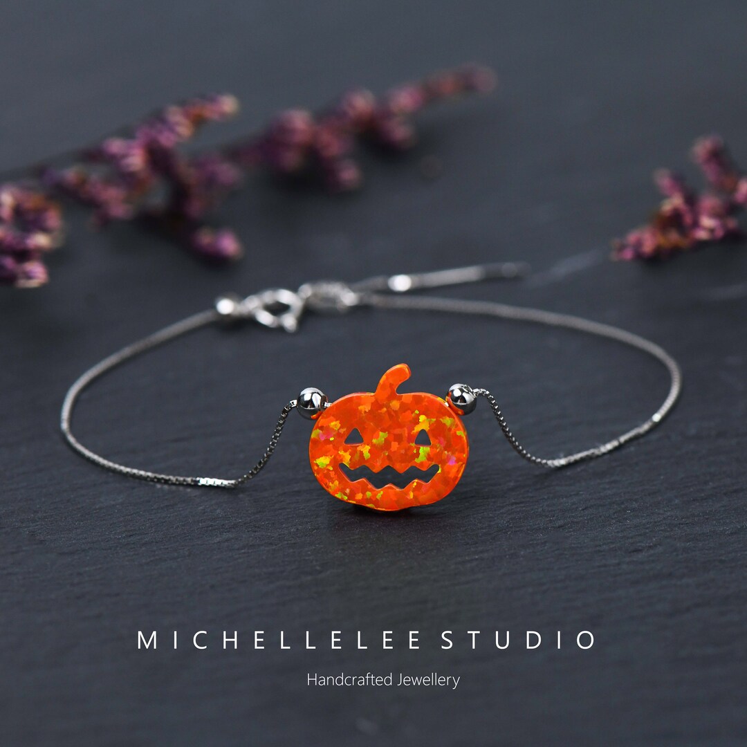 Pumpkin Opal Bracelet, Fire Opal Squash Bracelet, Orange Opal Bracelet ...