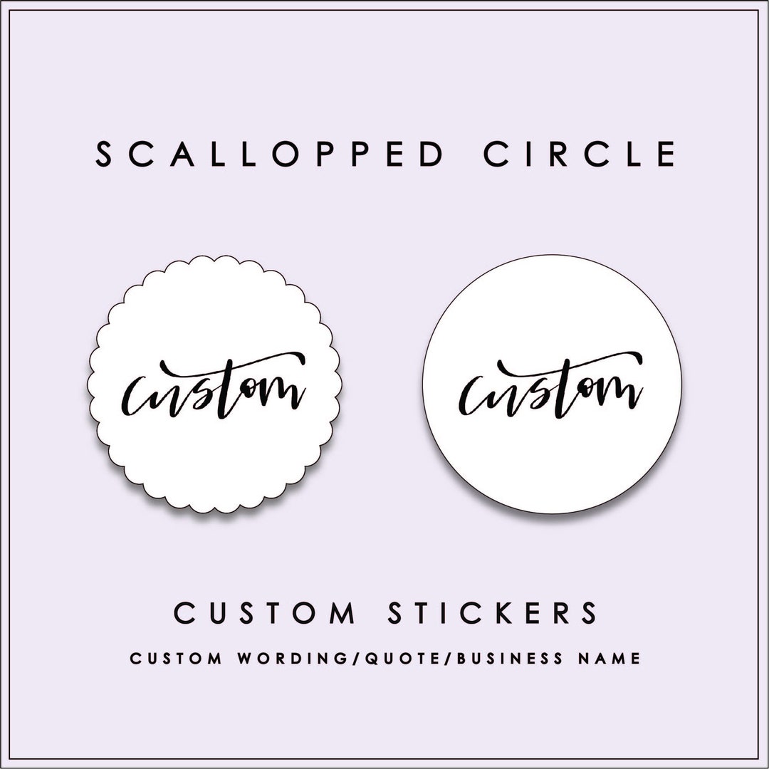 Personalized Custom Stickers Envelope Seals Happy Mail Labels Packaging ...