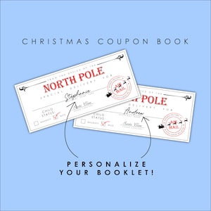 Kids Coupon Book Fun Gift Kids Christmas Voucher Stocking Stuffer ...