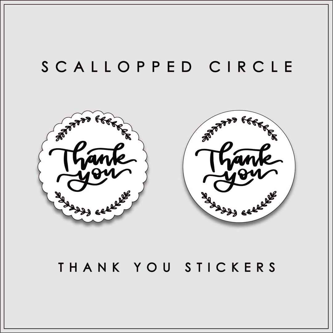 Thank You Stickers Envelope Seals Happy Mail Labels Packaging Stickers ...