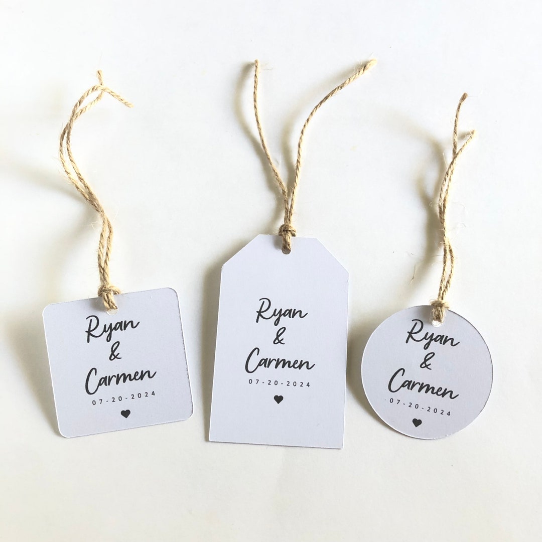 Wedding Favor Gift Tag Personalized Gift Tag Custom Gift Tag Bridal ...
