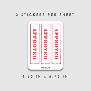Approved Stickers Christmas Stickers Gift Wrapping Holiday Stickers ...