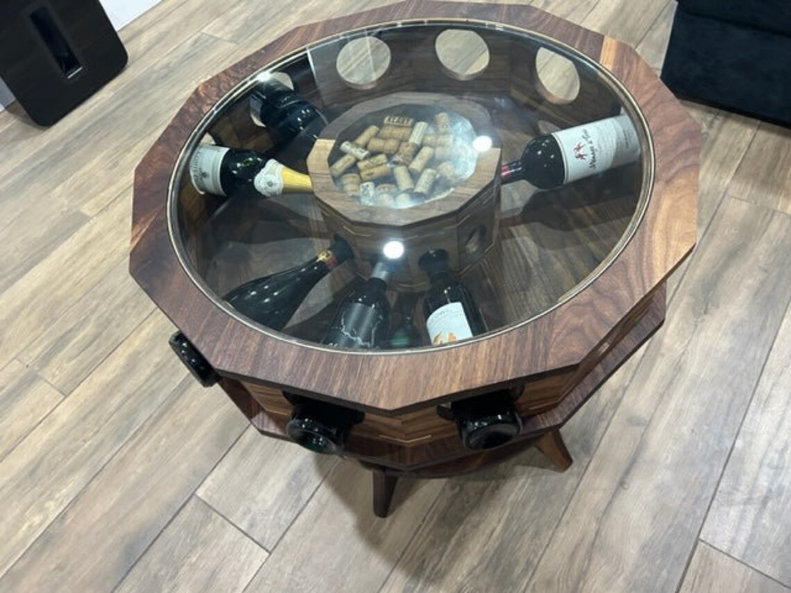 Luxury Wine Table, Wine Tasting Table Unique Wine Coffee Table With ...