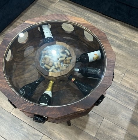 Luxury Wine Table, Wine Tasting Table Unique Wine Coffee Table With ...