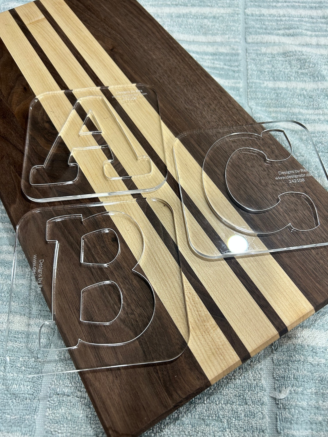 Letter Router Templates (clear Acrylic) for Woodworking and DIY ...