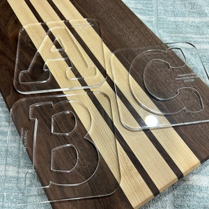 Letter Router Templates (clear Acrylic) for Woodworking and DIY ...