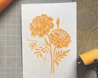 Marigold Print - Etsy