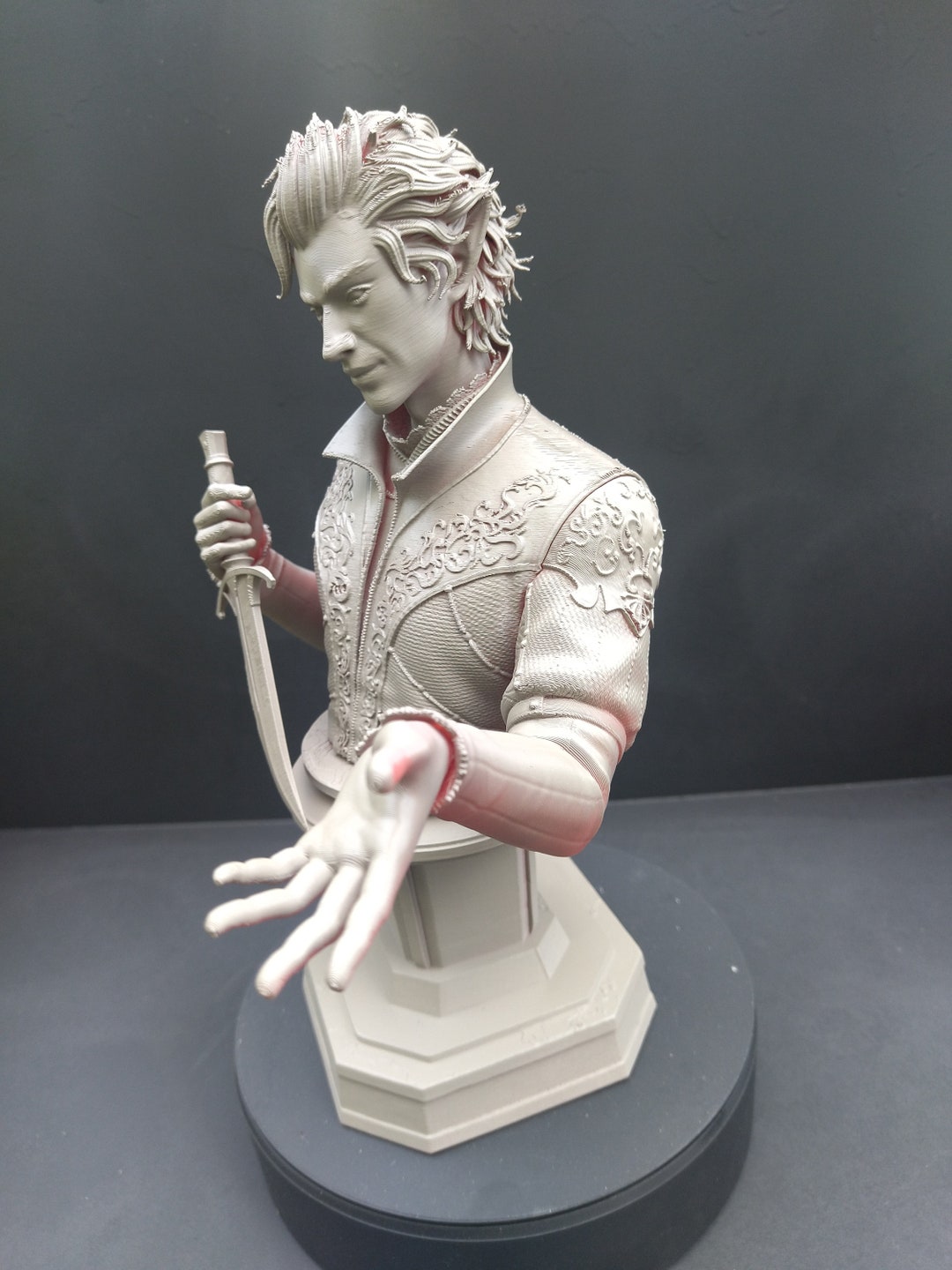 Astarion Bust 3d Printed 28cm Tall Kit - Etsy