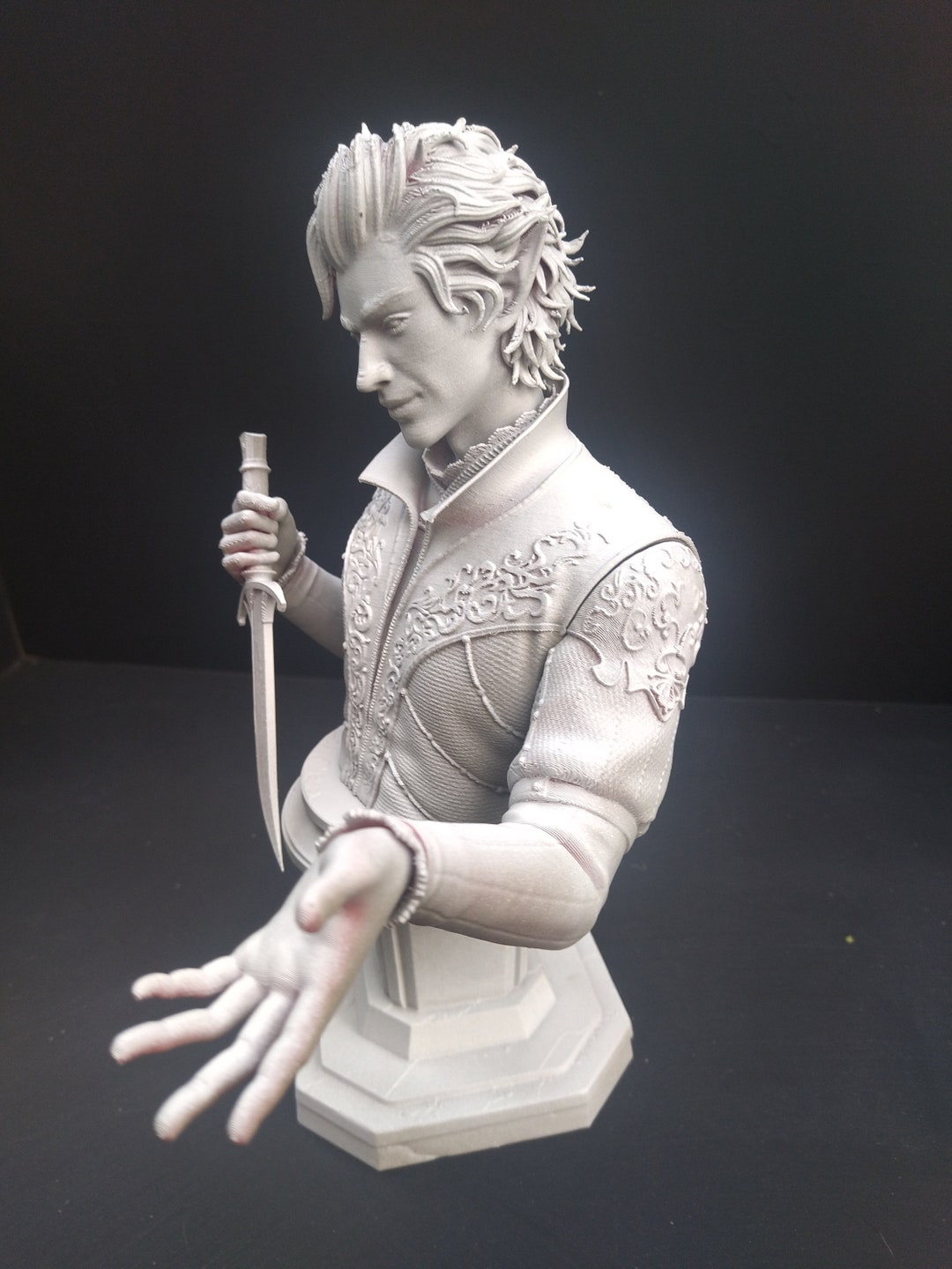 Astarion Bust 3d Printed 28cm Tall Kit | Gift for Baldurs Gate 3 Fan - Etsy