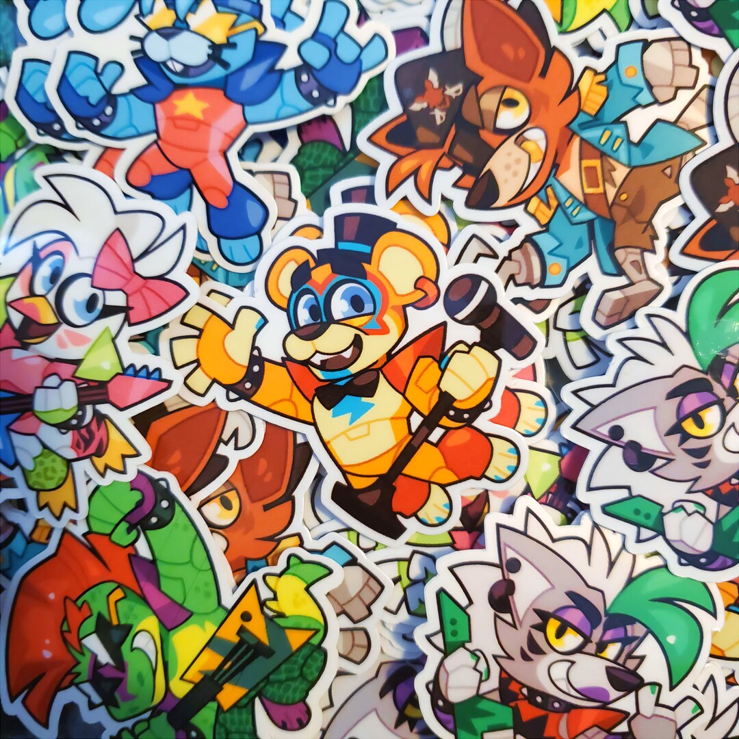 Glamrock Stickers - Etsy