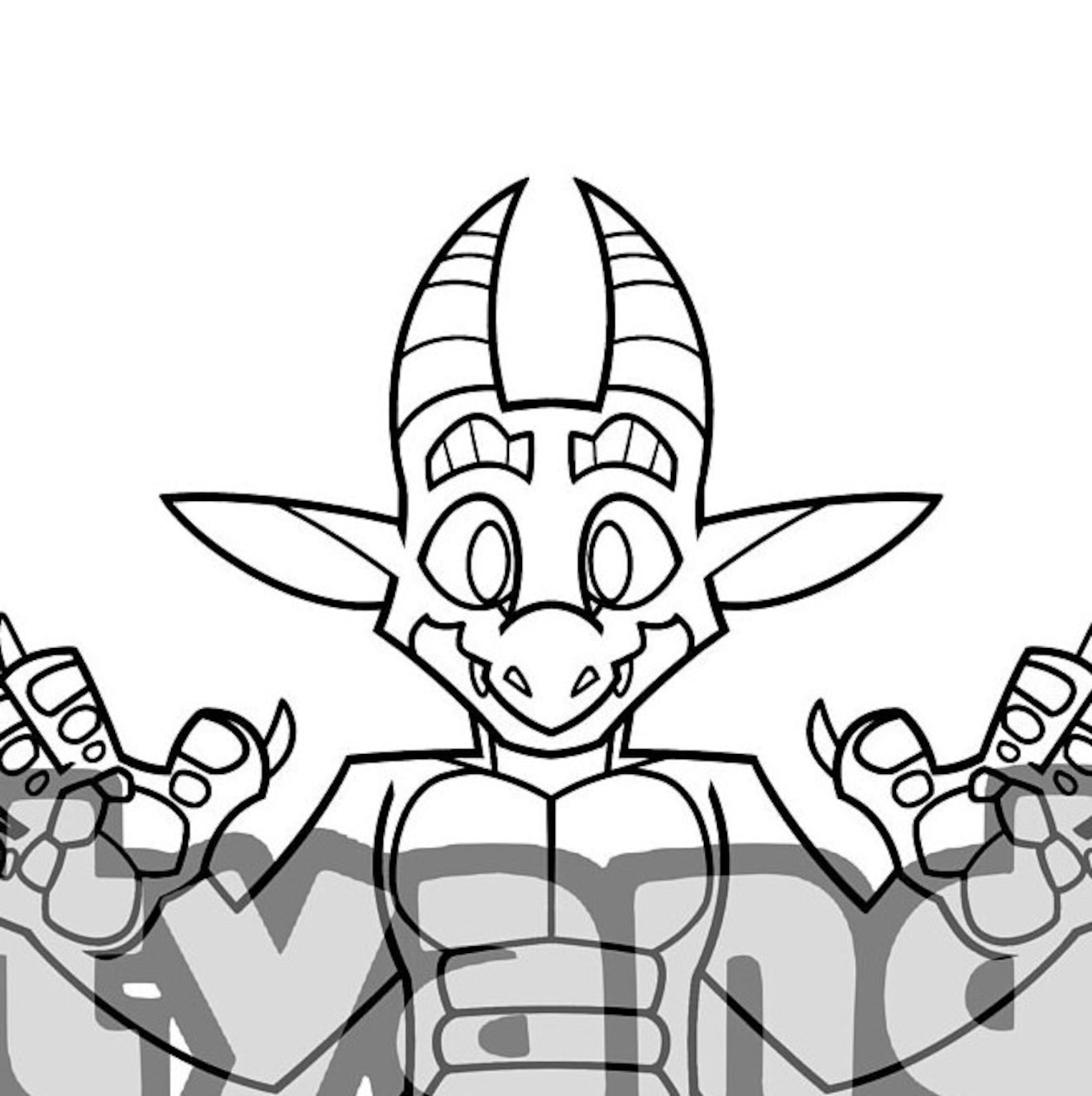 Dragon Anthro Furry Reference Base - Etsy