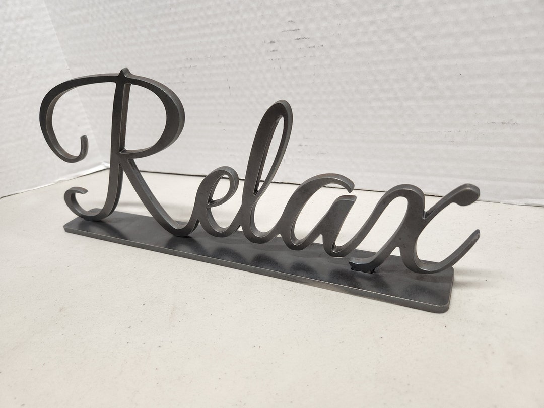 Relax Sign / Table Centerpiece - Etsy