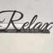 Relax Sign / Table Centerpiece - Etsy