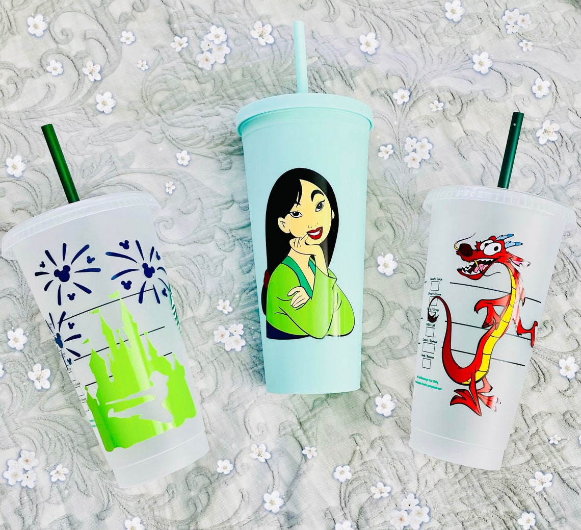 Mulan Starbucks Cold Reusable Cup Matte Insulated Cup - Etsy