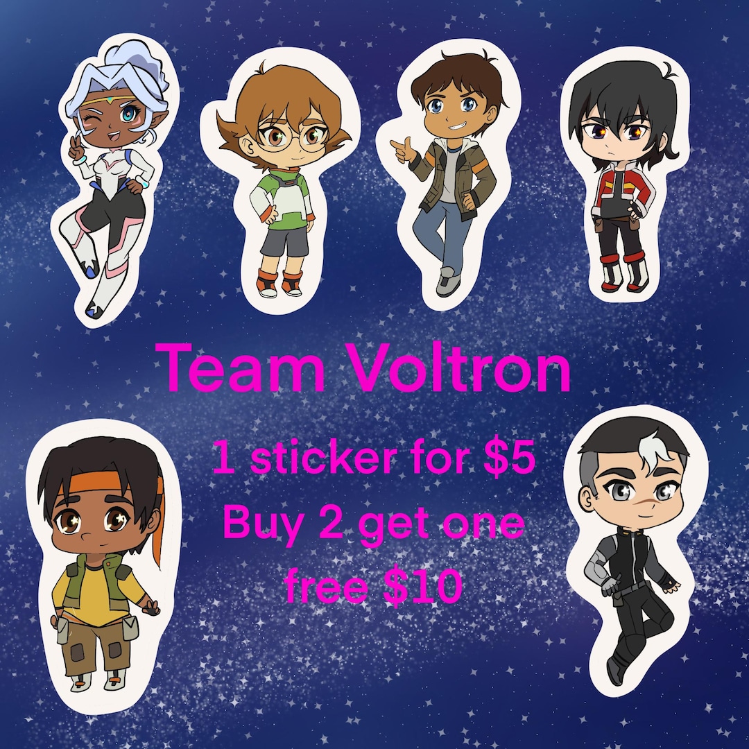 Team Voltron Stickers - Etsy
